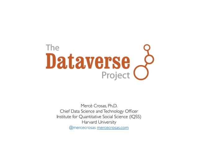 Dataverse, Cloud Dataverse, and DataTags | PDF | Cloud Computing | Internet