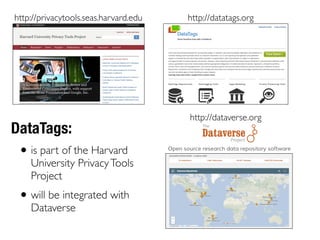Dataverse, Cloud Dataverse, and DataTags | PDF