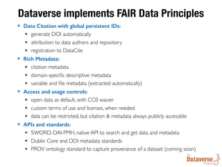 Dataverse, Cloud Dataverse, and DataTags | PDF