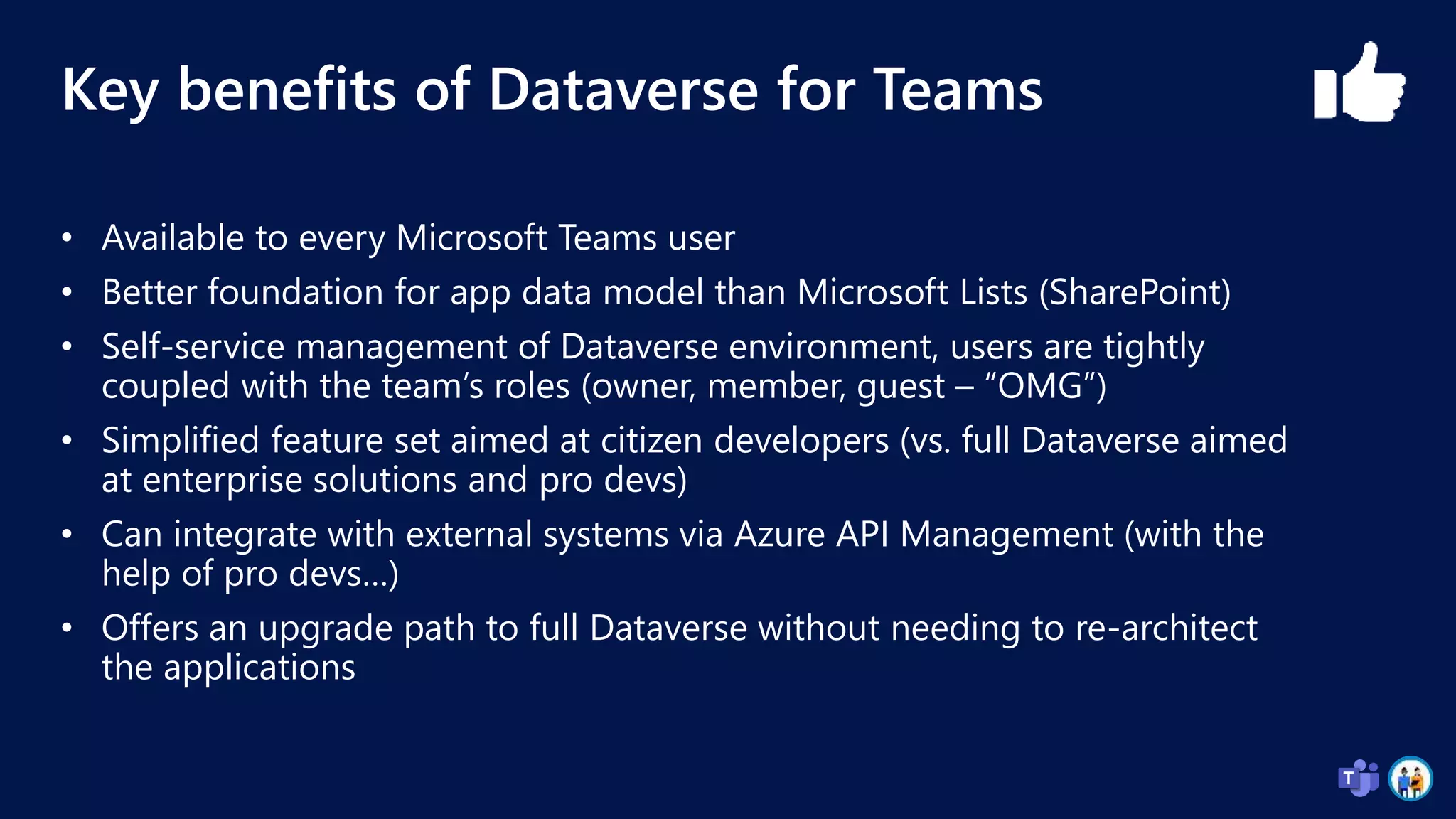 Dataverse meets Teams: low code app opportunities for everyone | PPTX