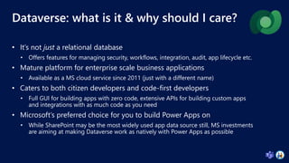 Dataverse meets Teams: low code app opportunities for everyone | PPTX