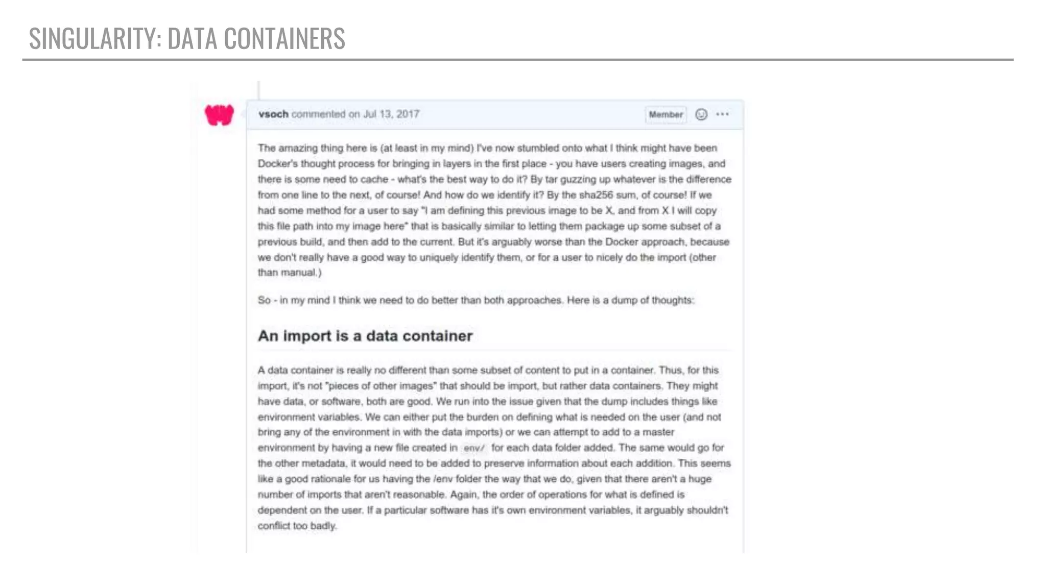 Introduction to Singularity and Data Containers | PPTX