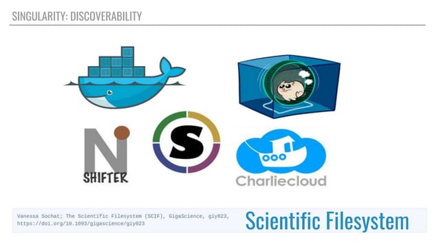 Introduction To Singularity And Data Containers Ppt