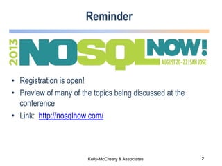 NoSQL Now! Webinar Series: Innovations in NoSQL Query Languages | PPT
