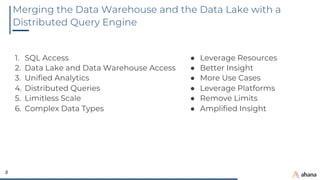 Data Warehouse or Data Lake, Which Do I Choose? | PDF