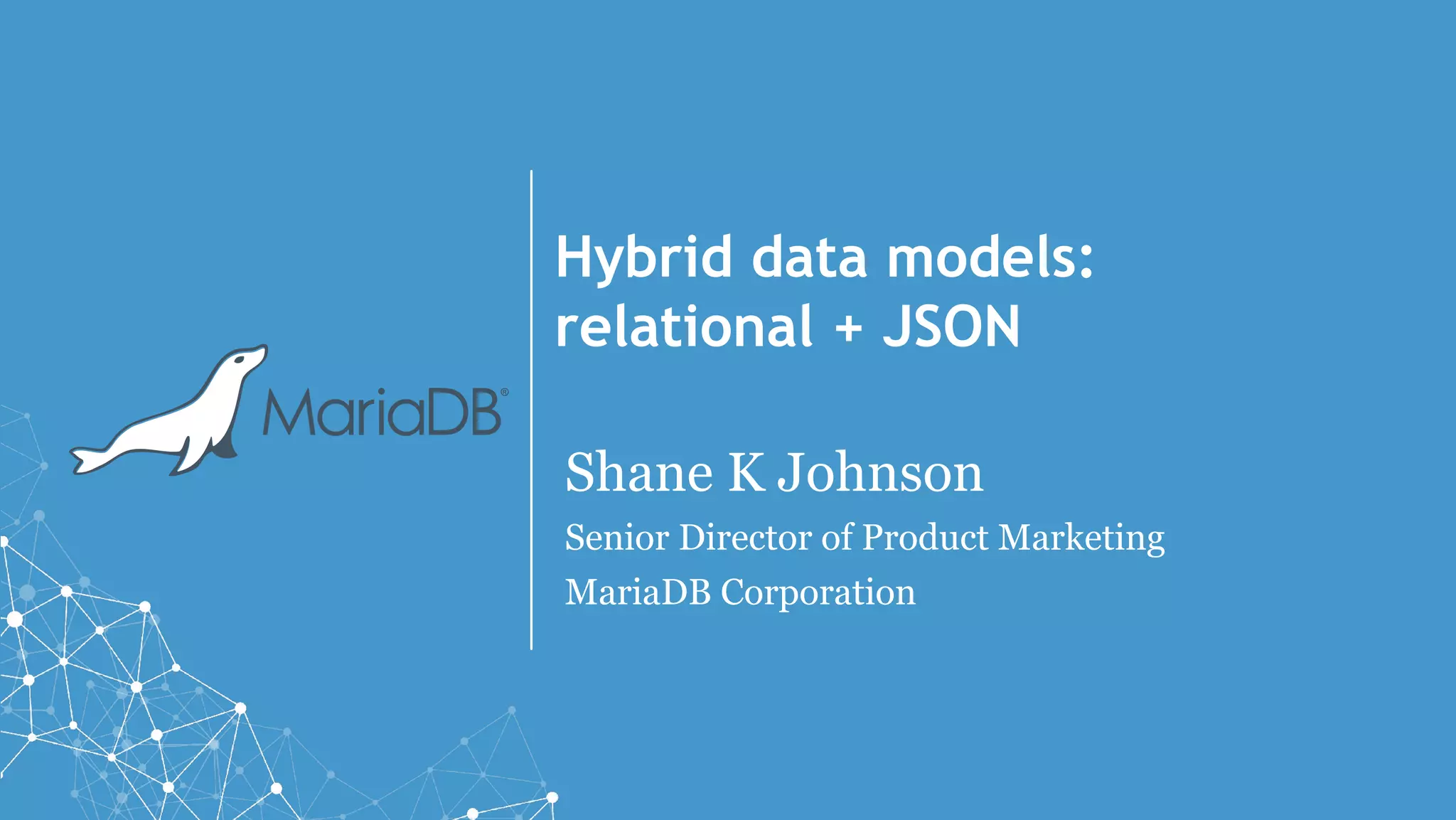 Hybrid Data Models - Relational + JSON | PDF