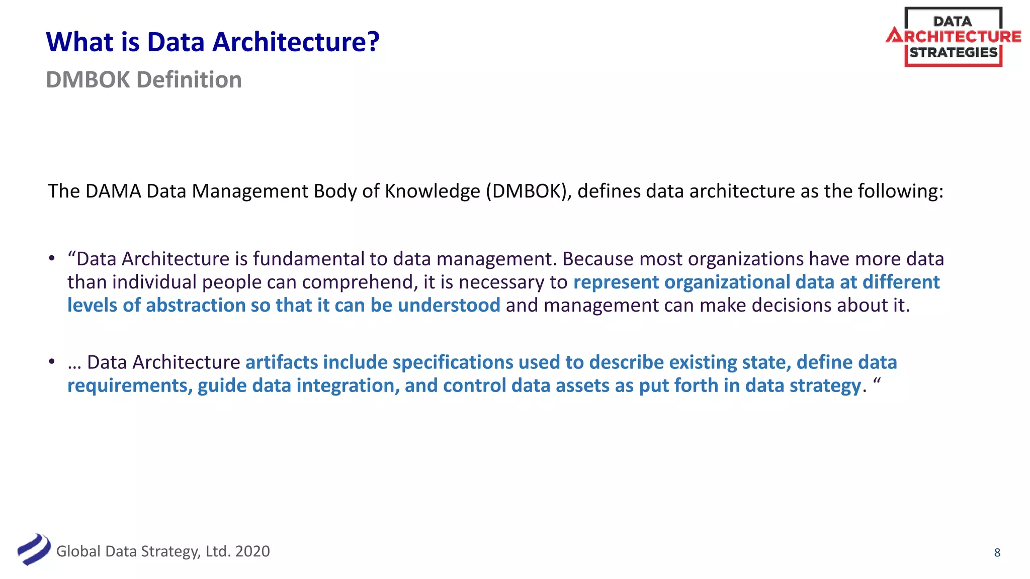 DAS Slides: Data Governance and Data Architecture – Alignment and ...