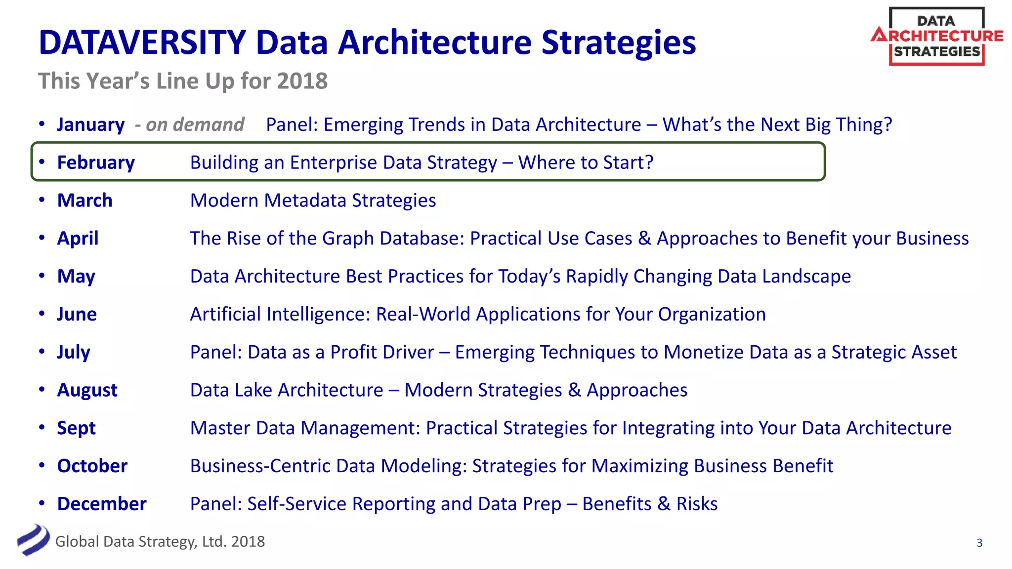 Data Architecture Strategies: Building an Enterprise Data Strategy ...