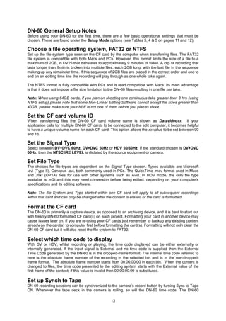 Datavideo DN-60 | PDF