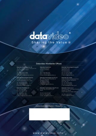 Datavideo HS-2000L | PDF | Digital Audio | Computer Software and Applications