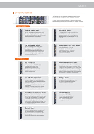 Datavideo MS-900 | PDF