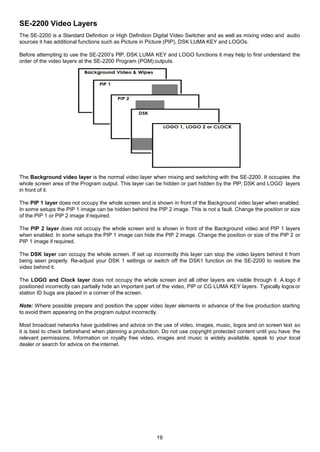 Datavideo SE-2200 6 input HD broadcast quality switcher | PDF