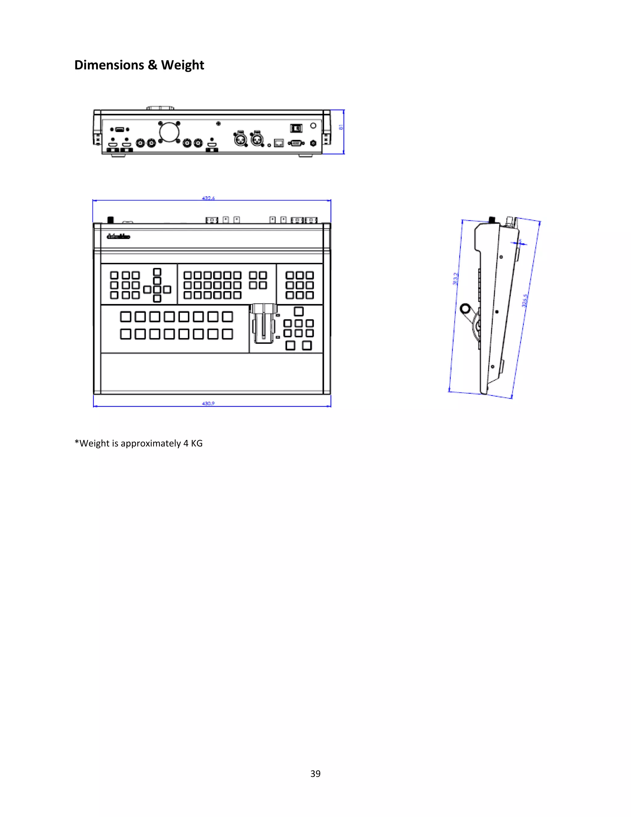 Datavideo SE-700 4 input Digital Video Switcher | PDF