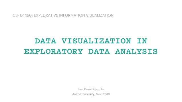Data Visualization in Exploratory Data Analysis | PDF | Education ...