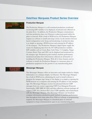 DataVisor Marquees 2016 Product Catalog | PDF