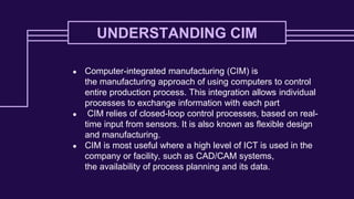 Uses of Computers in Manufacturing and production sector | PPTX