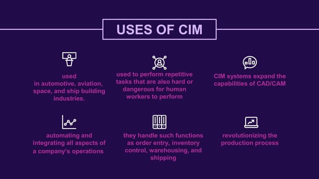 Uses of Computers in Manufacturing and production sector | PPTX