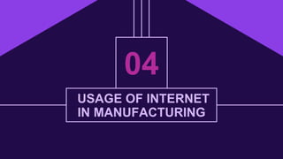 Uses of Computers in Manufacturing and production sector | PPTX