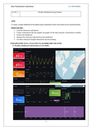 Data visualisation laboratory report/manual | PDF