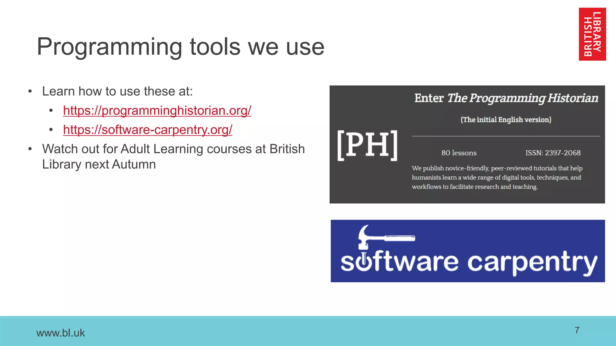 Data visualisation workshop | PPTX