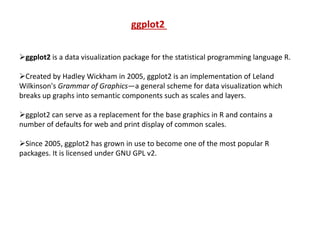 Data visualization using R | PPTX