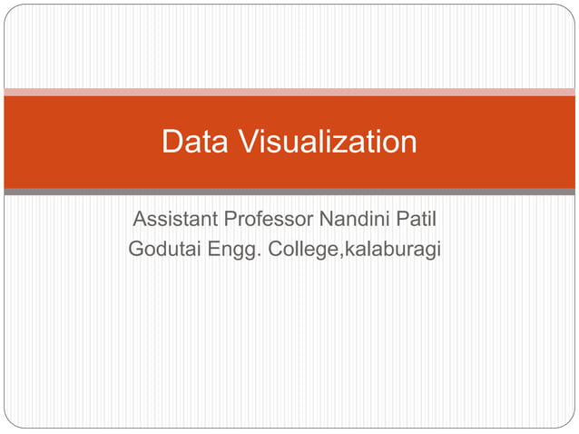 Data visualization of Big Data analytics | PPT