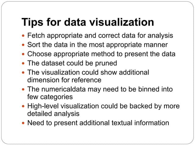 Data visualization of Big Data analytics | PPT