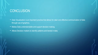 Data visualization is the representation of data through use of common ...