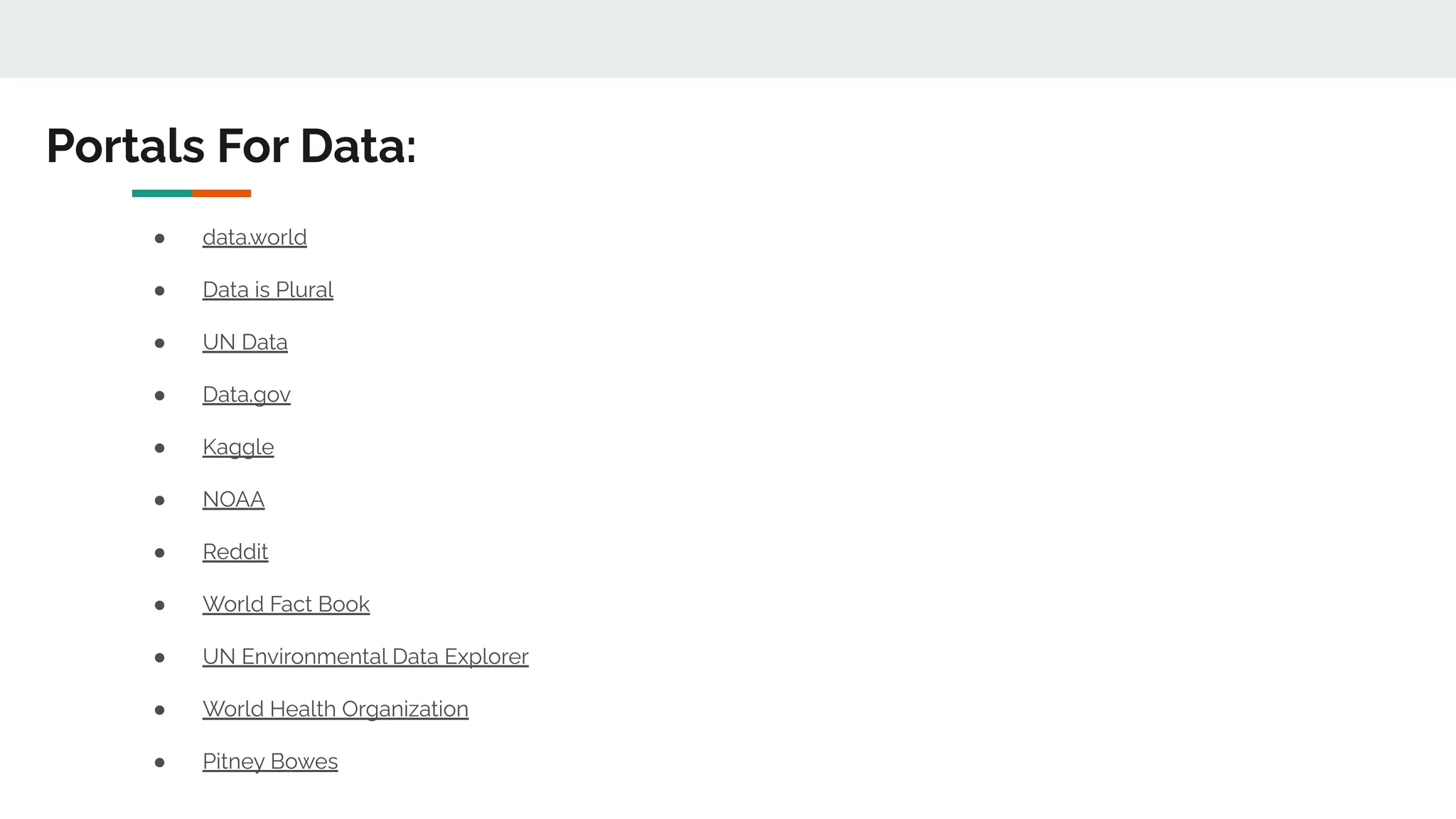 Data visualization data sources data types | PPT
