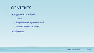 Data visualization regression analysis pratice sejioh-july20_2018 | PPT