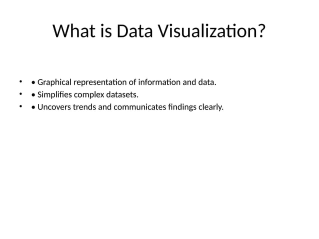 This PowerPoint presentation titled "Data Visualization: Turning Data ...