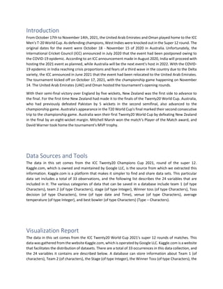 Data Visualization Report_MK-355.docx | Cricket | Sports