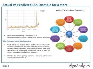 Data Visualization: Sales forecasting | PPTX