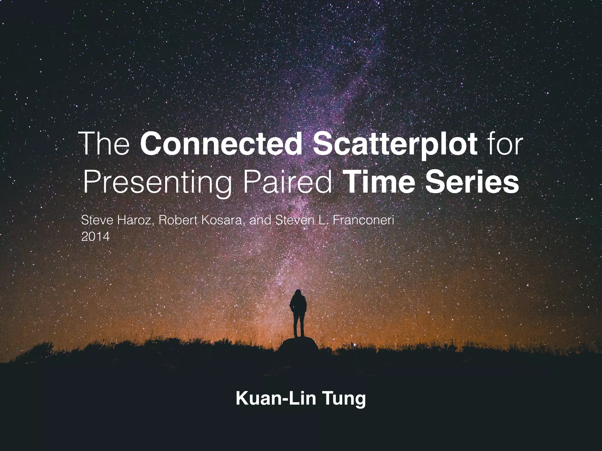 The Connected Scatterplot for Presenting Paired Time Series | PPT