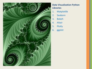 Data visualization using python | PPTX