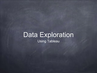 Data Visualization Using Tableau | PPTX