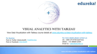 Visual Analytics with Tableau | PPT