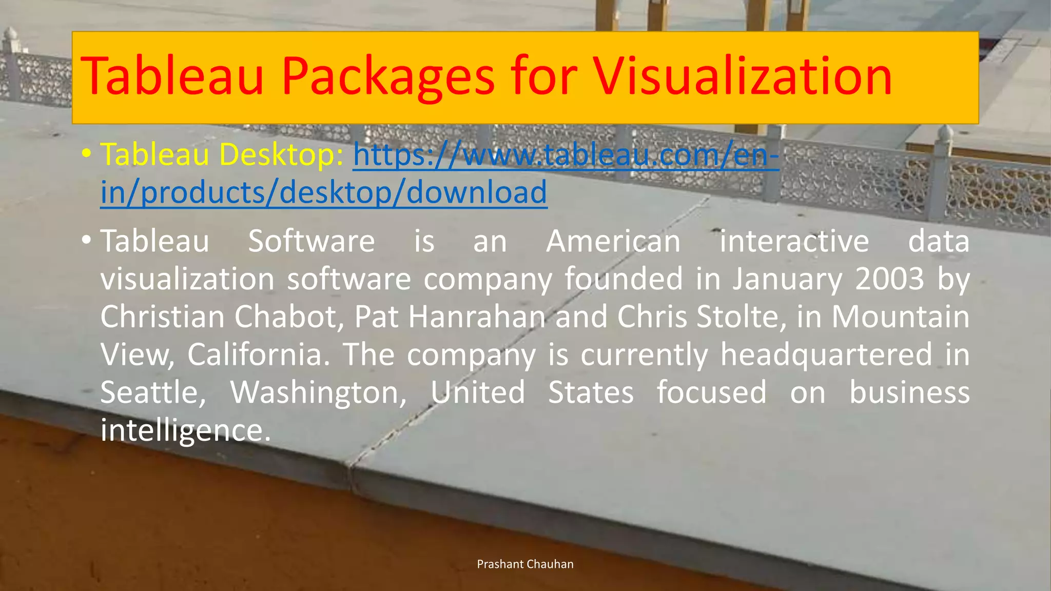 Data visualization with tableau | PPTX