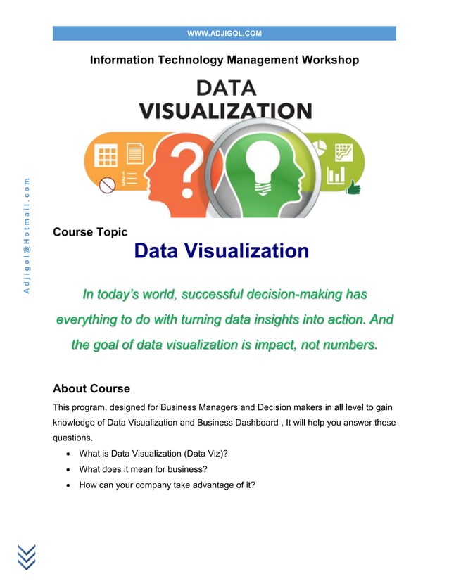 Data visualization course outlook