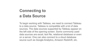 Data Visualization and Analytics with Tableau | PPT