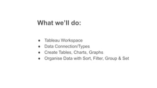 Data Visualization and Analytics with Tableau | PPT