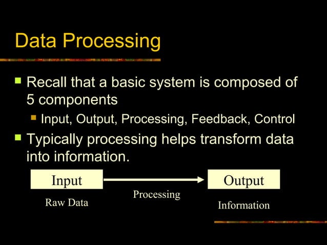 Data vs. information | PPT