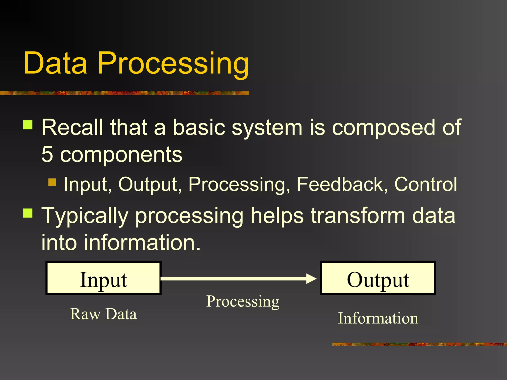Data vs. information | PPT | Databases | Computer Software and Applications