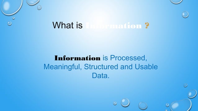 Data vs Information | PPT