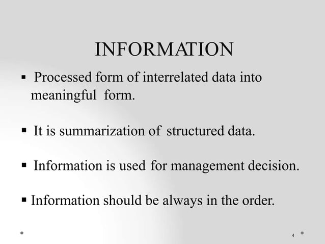 Data vs Information | PPTX