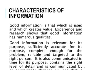 Data vs Information | PPTX