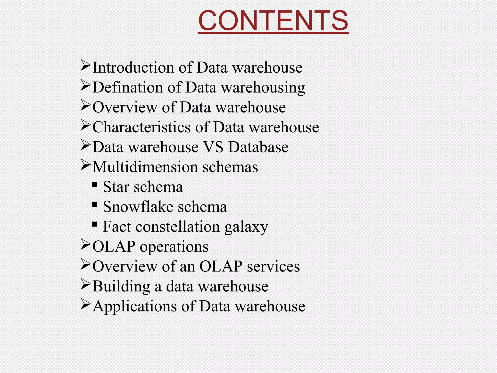 Data warehouse | PPT