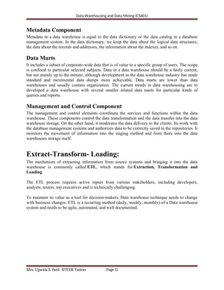 Data Warehose and Data Mining Unit I.docx