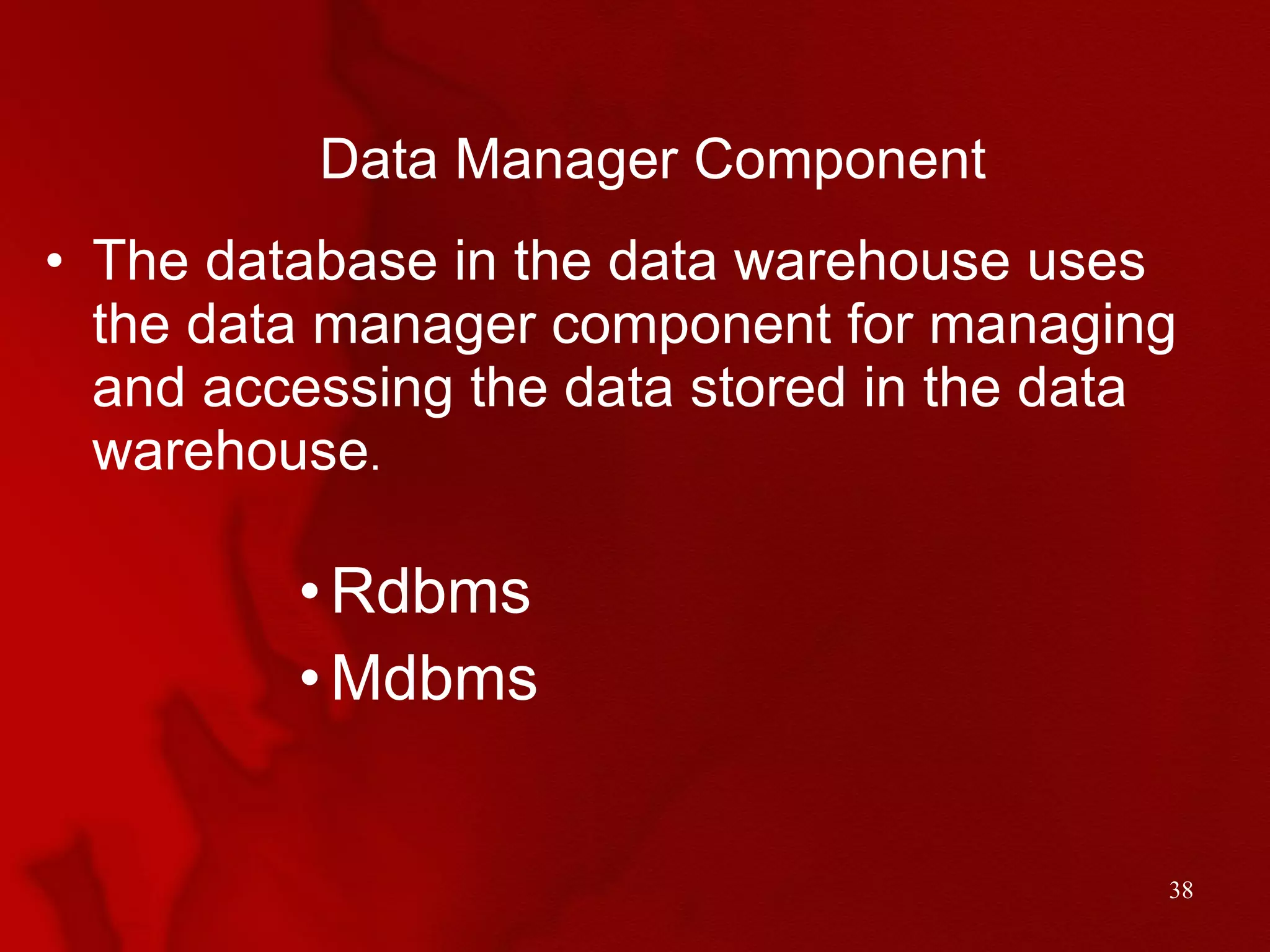 Dataware housing | PPT | Databases | Computer Software and Applications