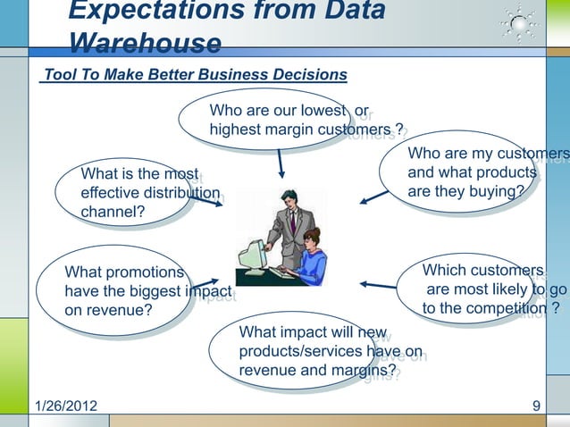 Data warehouse | PPSX | Databases | Computer Software and Applications